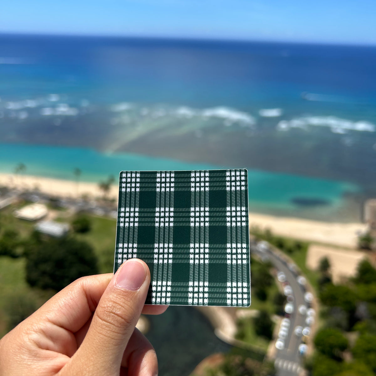 Green Palaka Sticker – Kahomelani's LLC